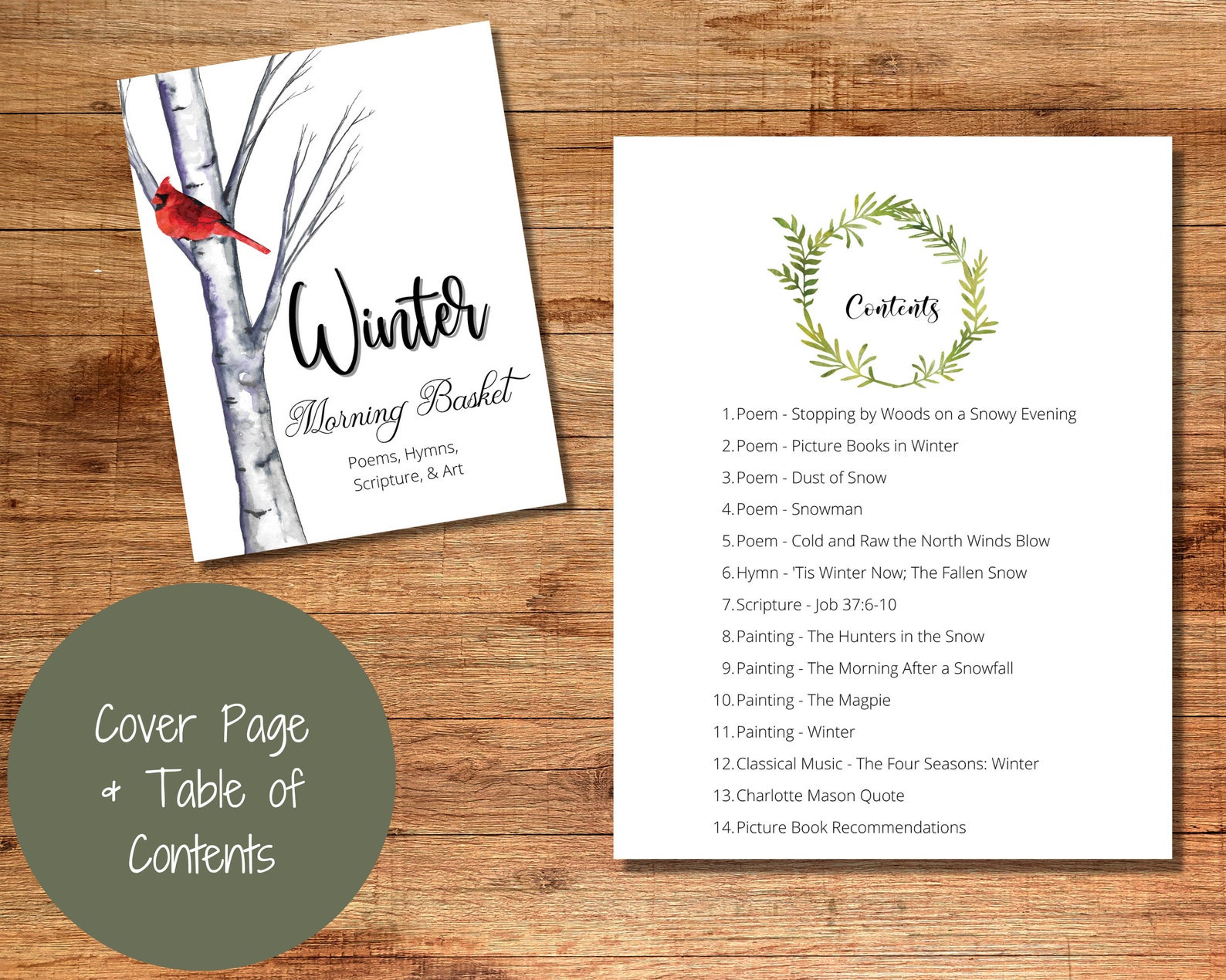 Charlotte Mason Morning Time | Winter Morning Basket Resources ...