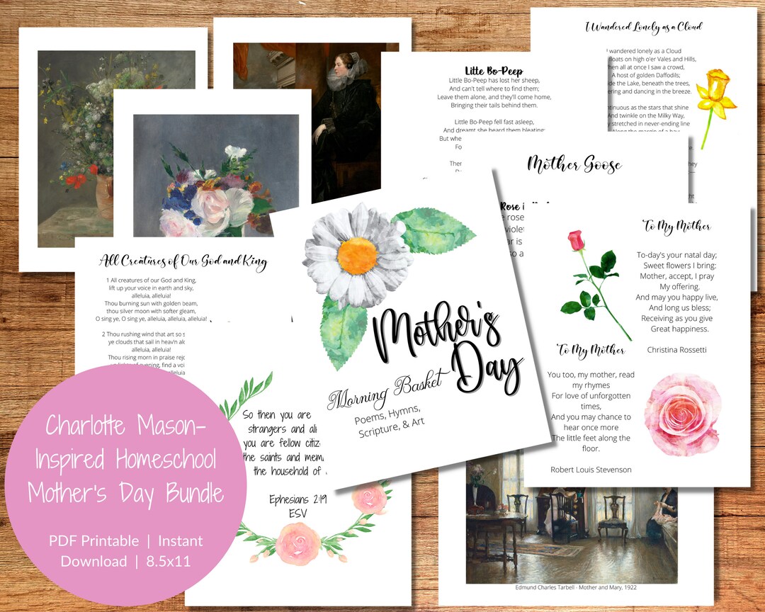 Charlotte Mason Morning Time | Mother's Day Morning Basket Resources ...