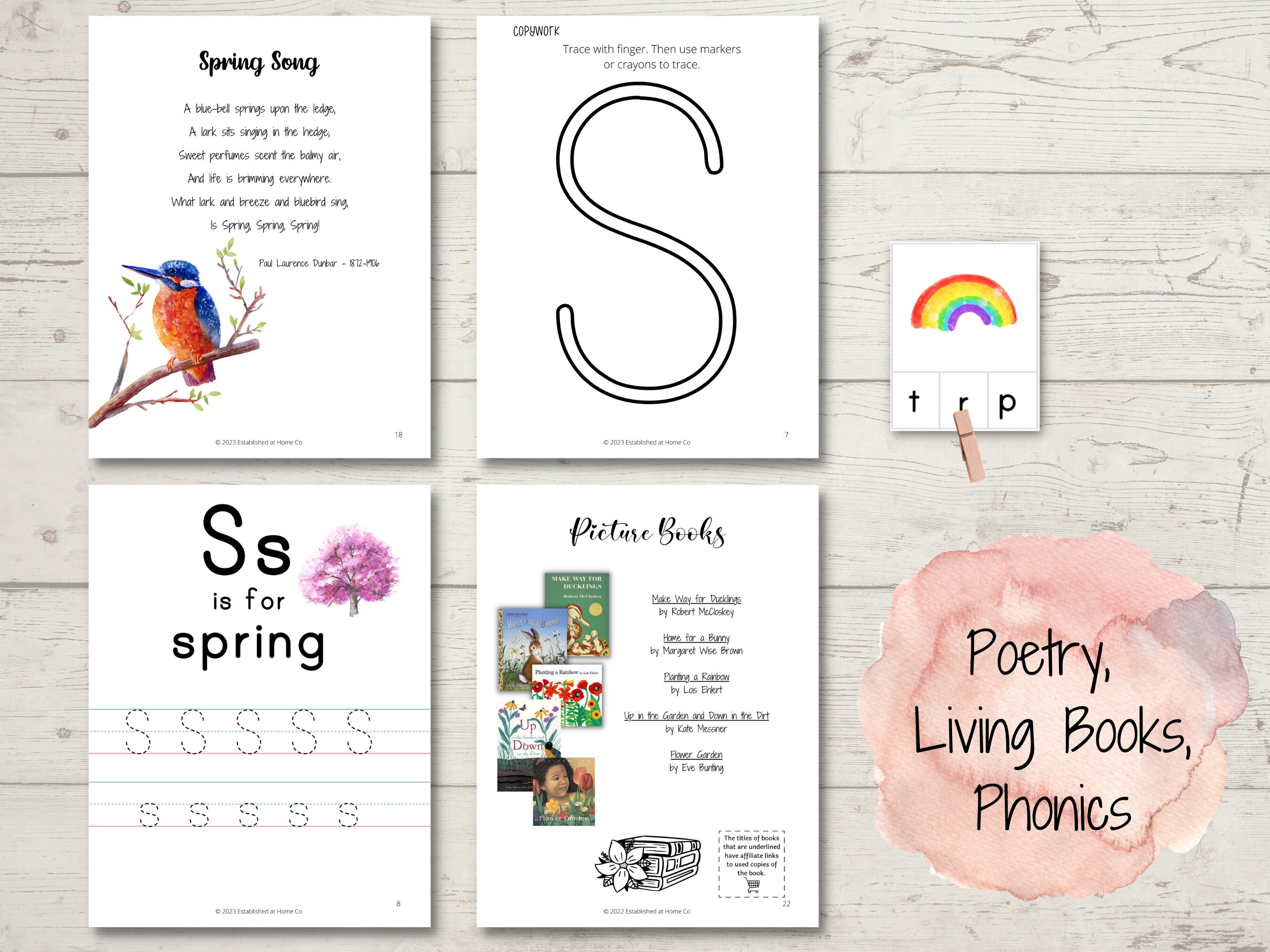 Spring Preschool Unit Charlotte Mason Inspired Preschool - Etsy