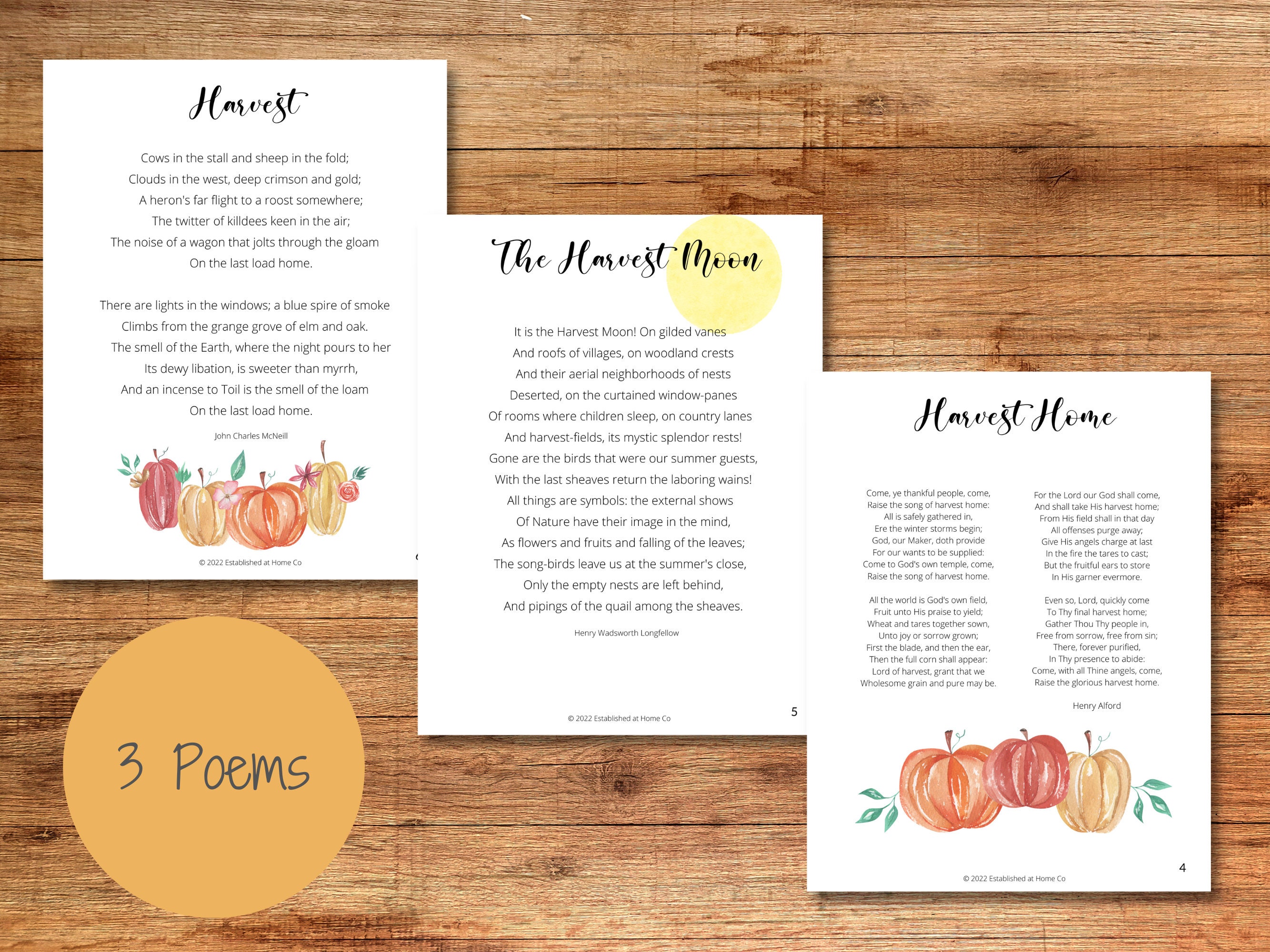 Harvest Morning Basket | Charlotte Mason Morning Basket | Homeschool ...