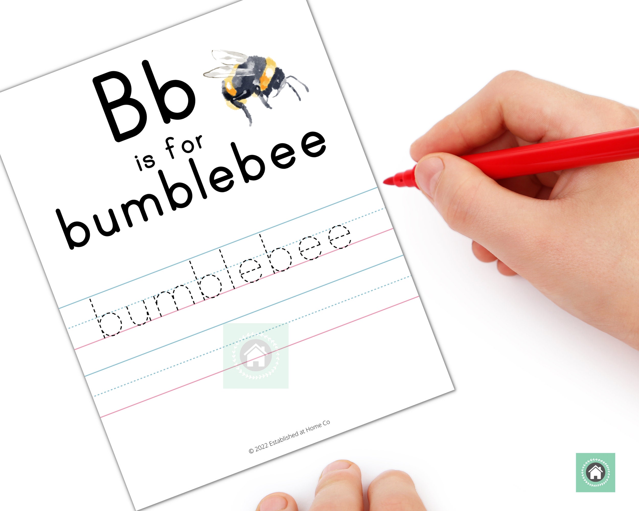 Nature Alphabet Copywork Preschool Alphabet Practice - Etsy