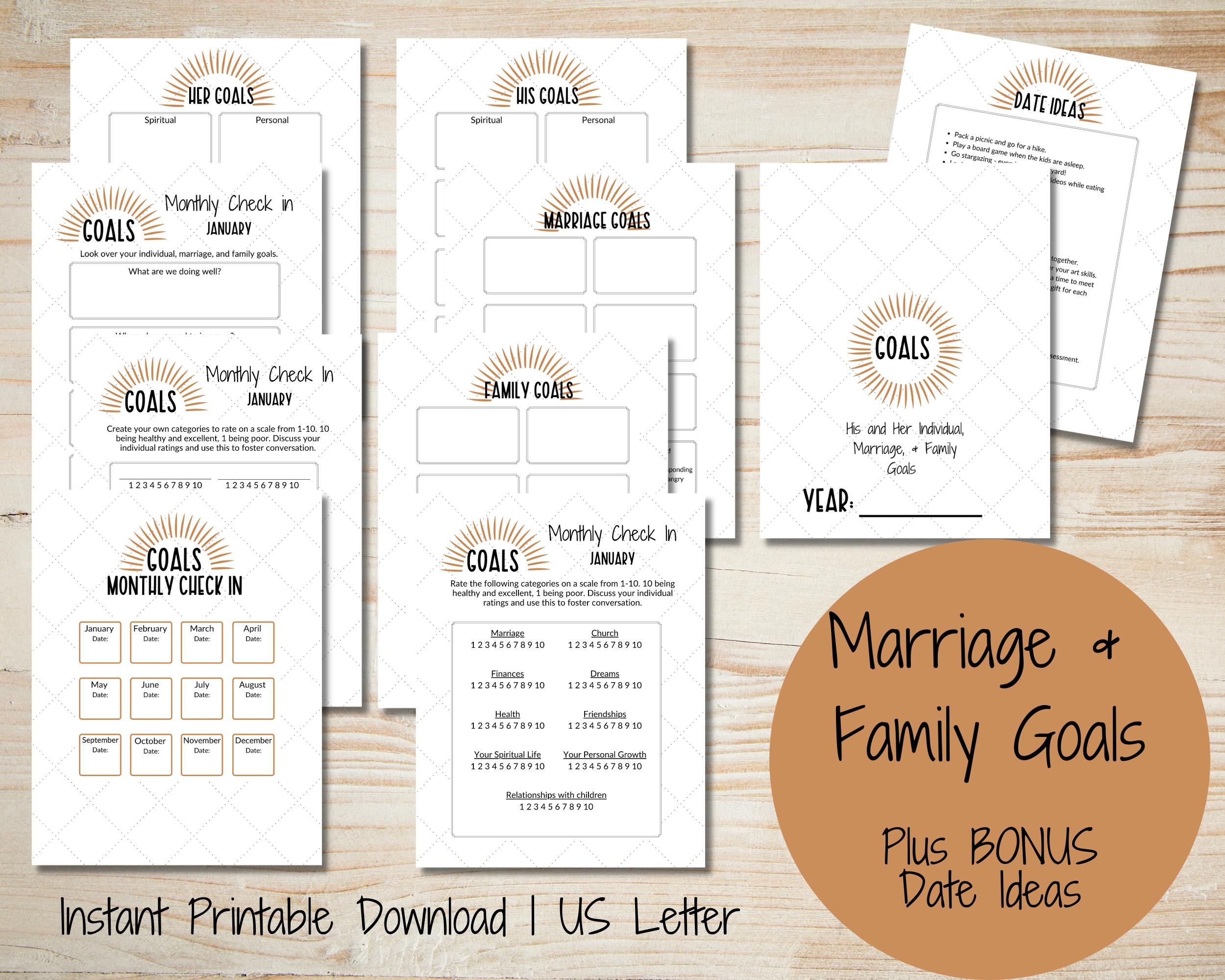 Marriage Goals Examples