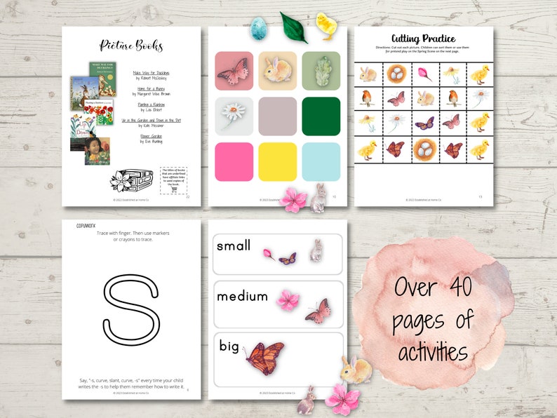 Spring Preschool Unit Charlotte Mason Inspired Preschool - Etsy