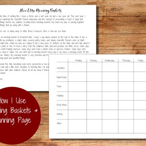 Advent Morning Basket Resources | Charlotte Mason Morning Time ...