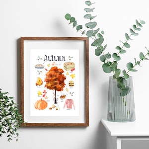 Four Seasons Watercolor Learning Prints | Preschool Seasonal ...