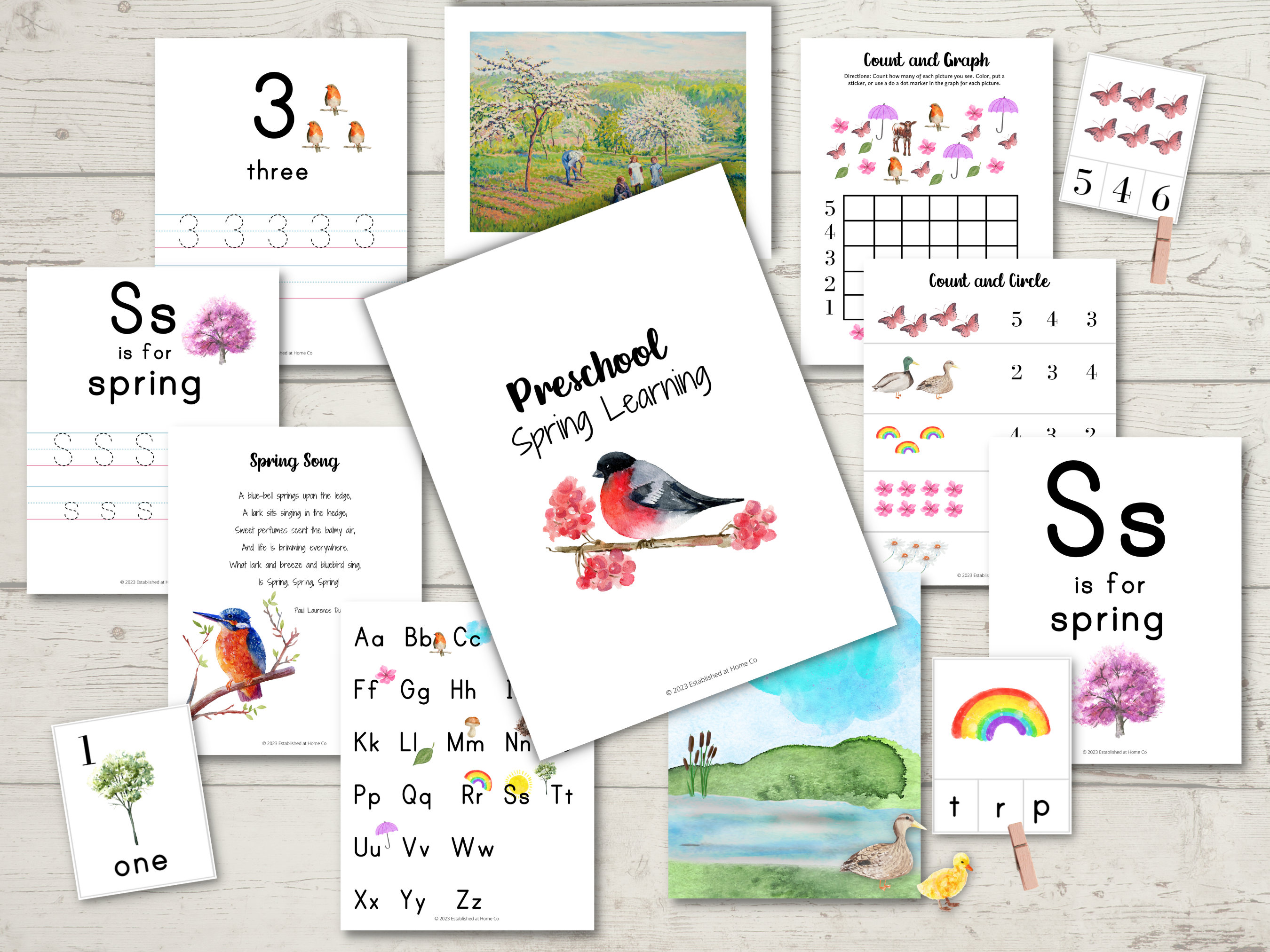 Spring Preschool Unit Charlotte Mason Inspired Preschool - Etsy