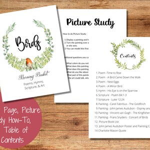 Charlotte Mason Morning Time | Birds Morning Basket Resources ...