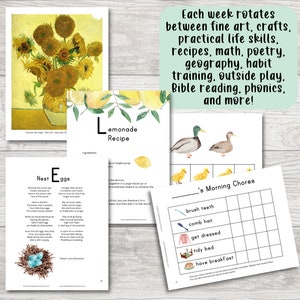 PRINT - A Sweet & Simple Year in Preschool - Full-year Charlotte Mason ...