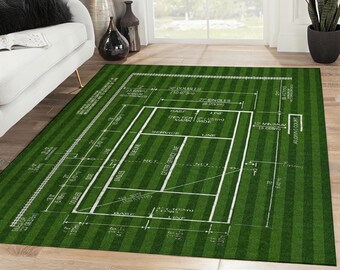 Tennis Rug - Etsy