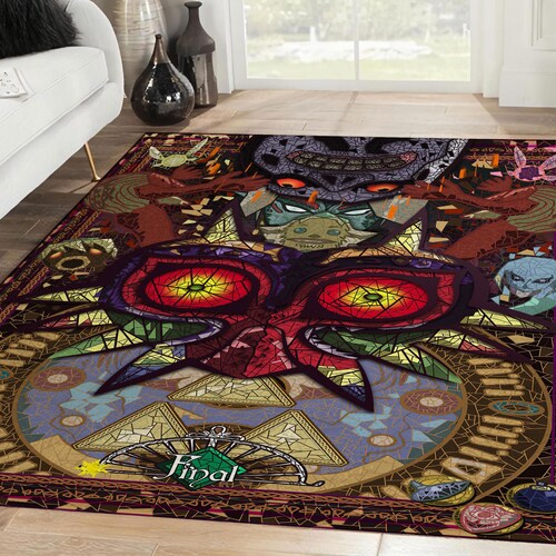 The Legend of Zelda: Majora's Mask Area Rug Gaming Rug | Etsy