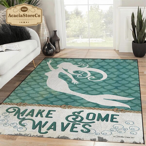 Mermaid Area Rug - Etsy
