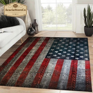 American Flag Rug - Etsy