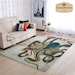Octopus Ocean Area Rug, Octopus Ocean Carpet, Rugs for Living Room ...