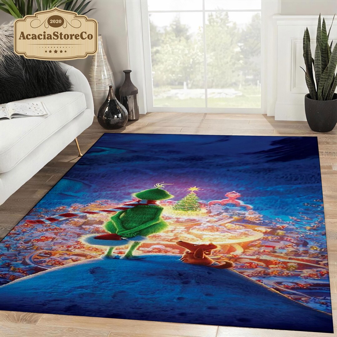 Grinch Dog Max Christmas Area Rug, Christmas Rectangle Rug, Christmas ...