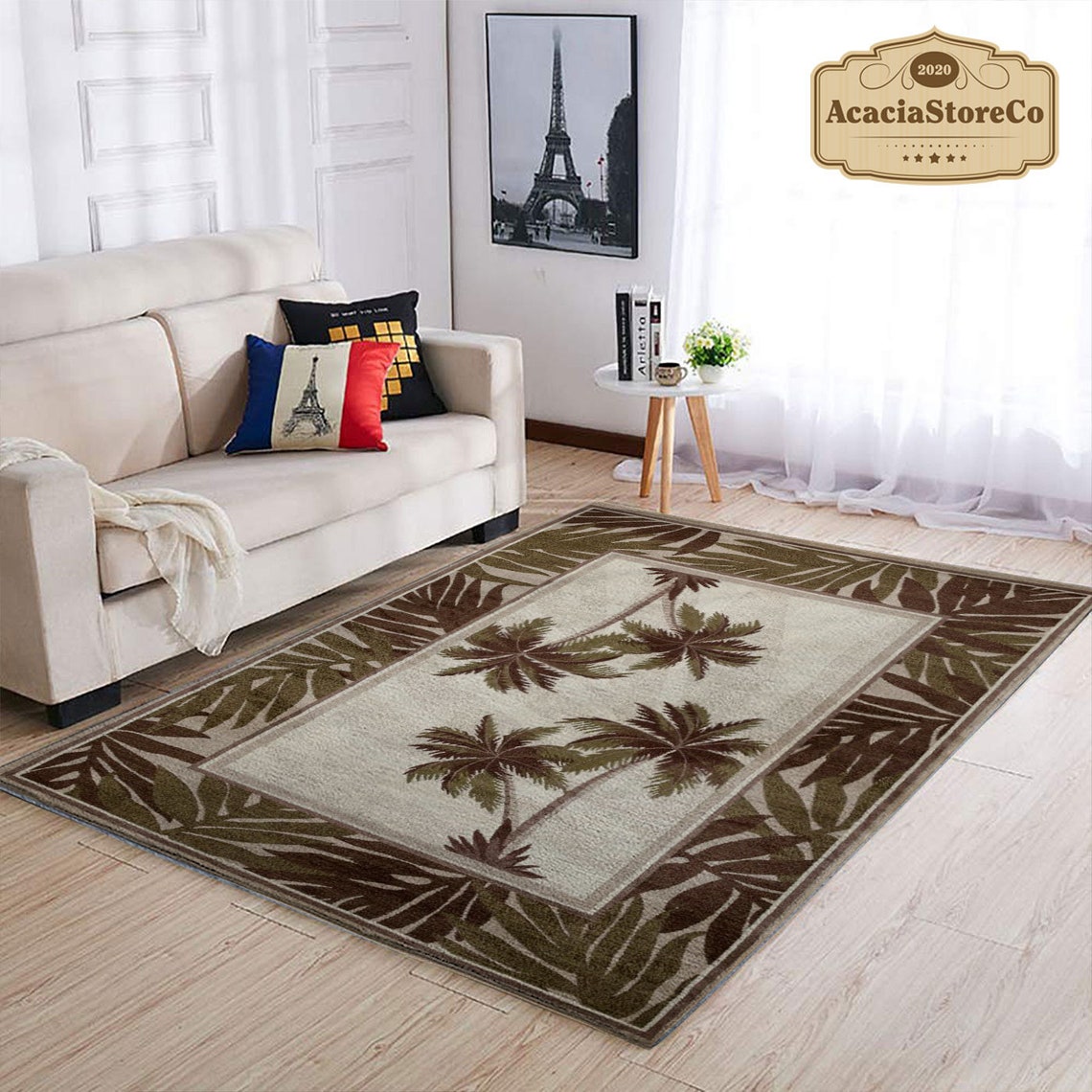 Palm Trees Area Rug Palm Trees Carpet Palm Trees Rectangle - Etsy