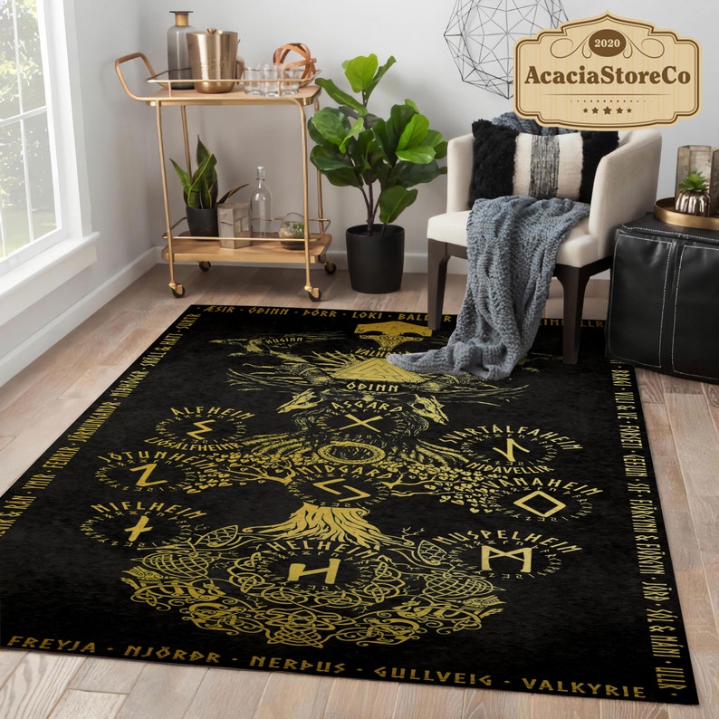 Norse Mythology Viking Rug Norse Mythology Viking Carpet - Etsy
