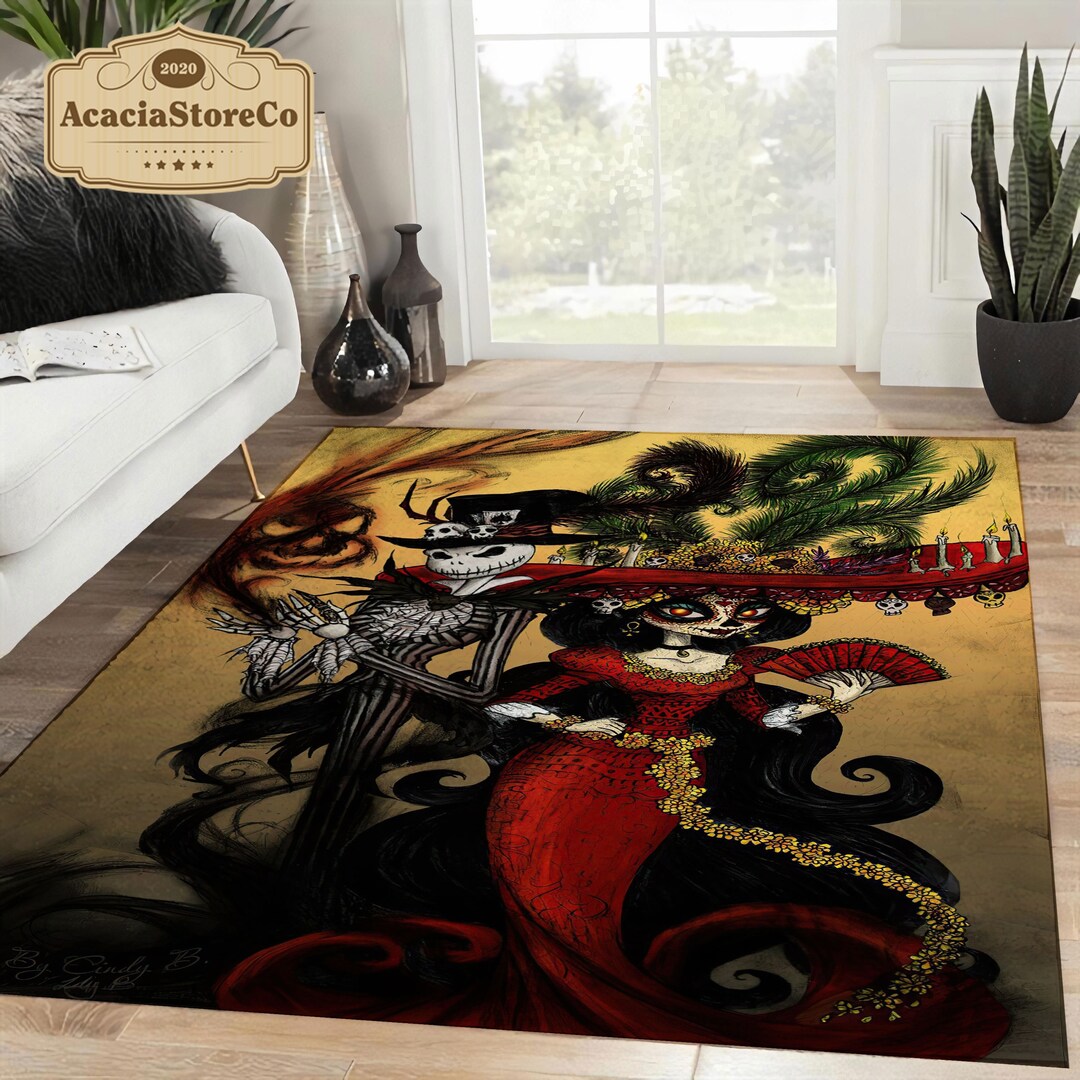 The Nightmare Before Christmas Gentleman Jack Lady Sally Area Rug ...