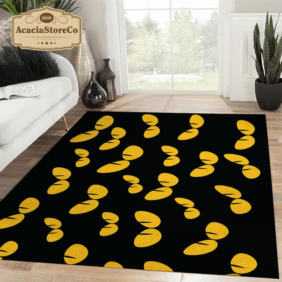 Halloween Ghost Eyes Area Rectangle Rug, Halloween Carpet, Holiday ...