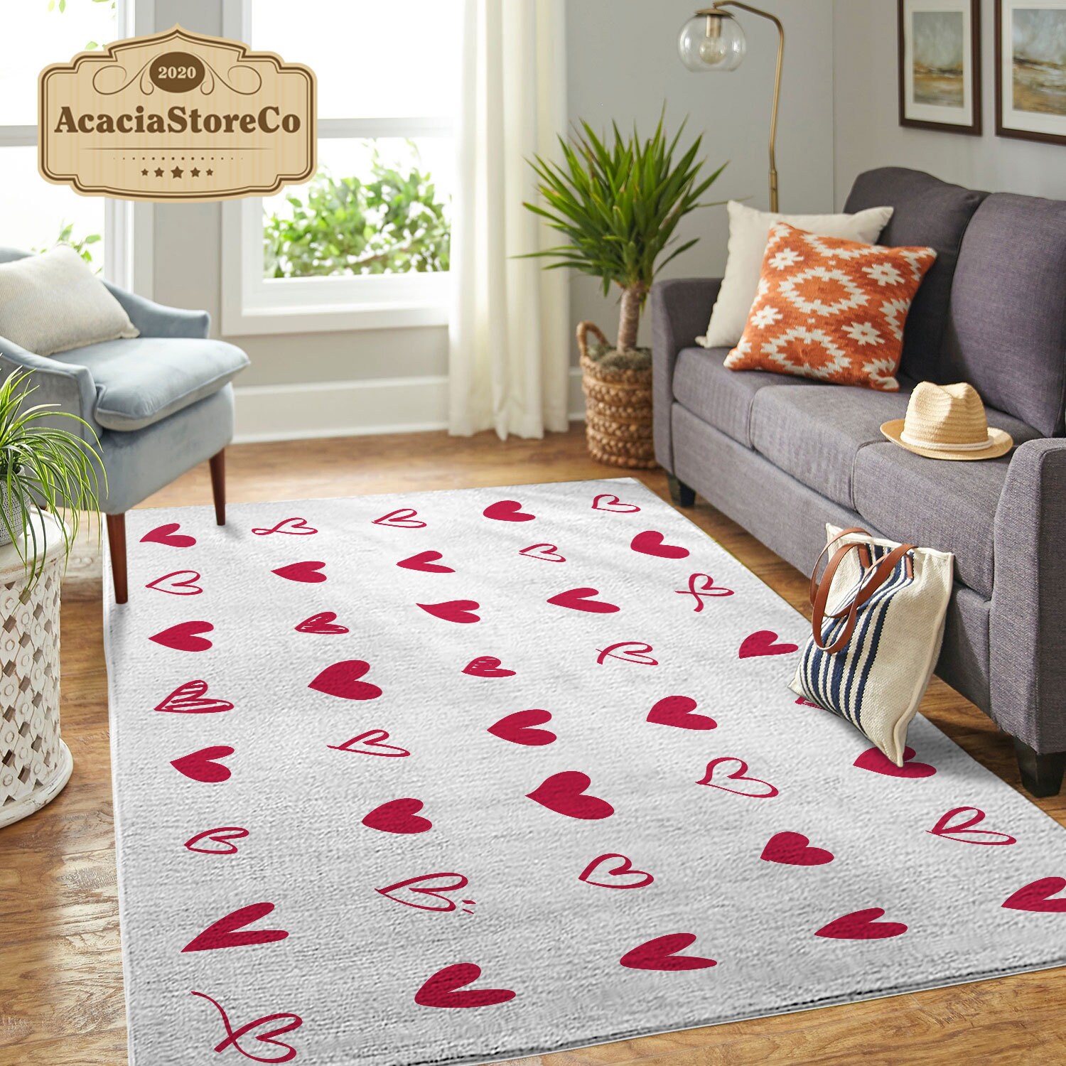 Valentine's Day Gifts, Collection Heart Icon Rug, Gift For Her, Rugs ...