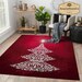 Christmas Tree Area Rug, Xmas Carpet, Christmas Rectangle Rug, Home ...