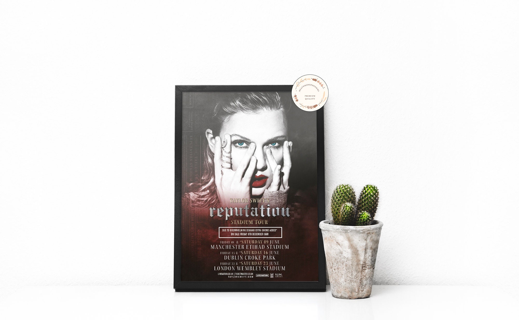 Taylorswift Wall Art - Reputation Stadium Tour Concert Poster sold by ...