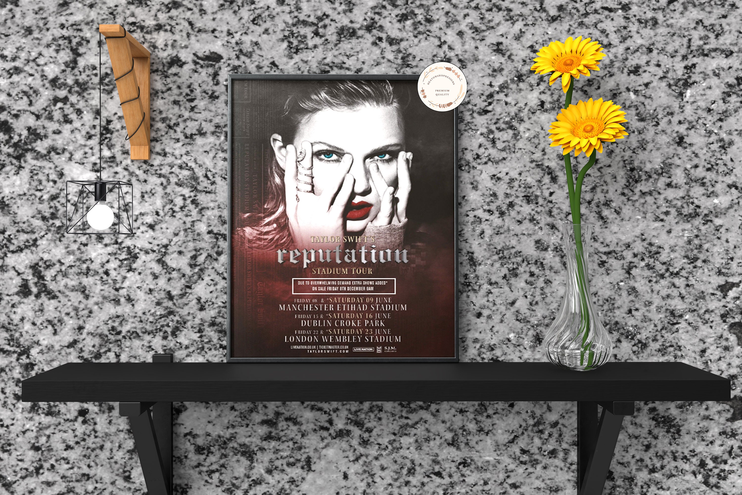 Taylorswift Wall Art - Reputation Stadium Tour Concert Poster sold by ...