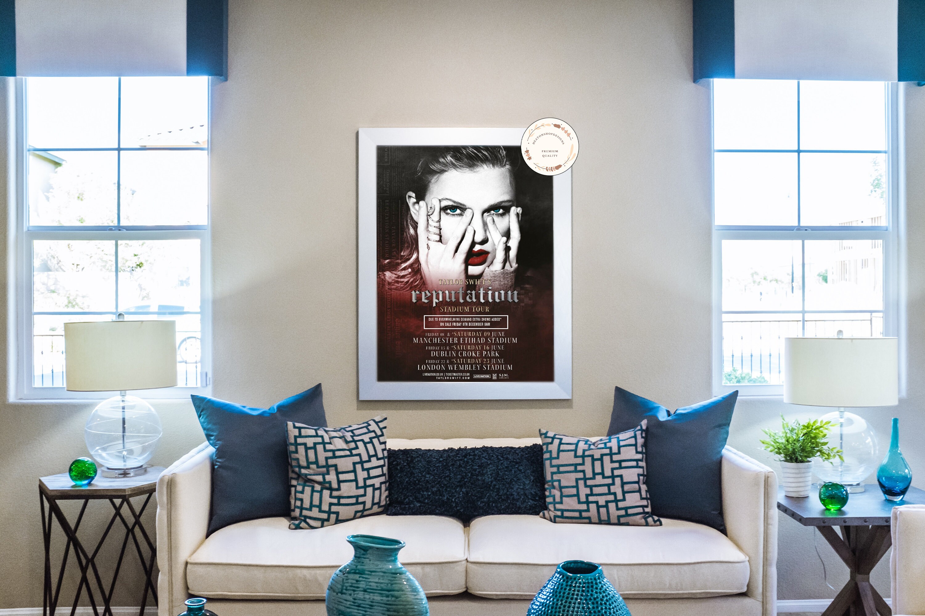 Taylorswift Wall Art - Reputation Stadium Tour Concert Poster sold by ...