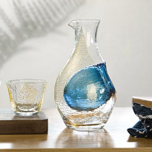 Gold Foil Cold Sake Glass Set Gift Box Included - Etsy