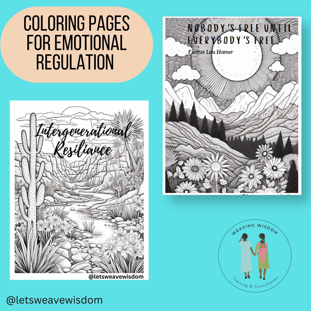 Coloring Pages, Spanish & English, Mindfulness Activity, Grounding ...