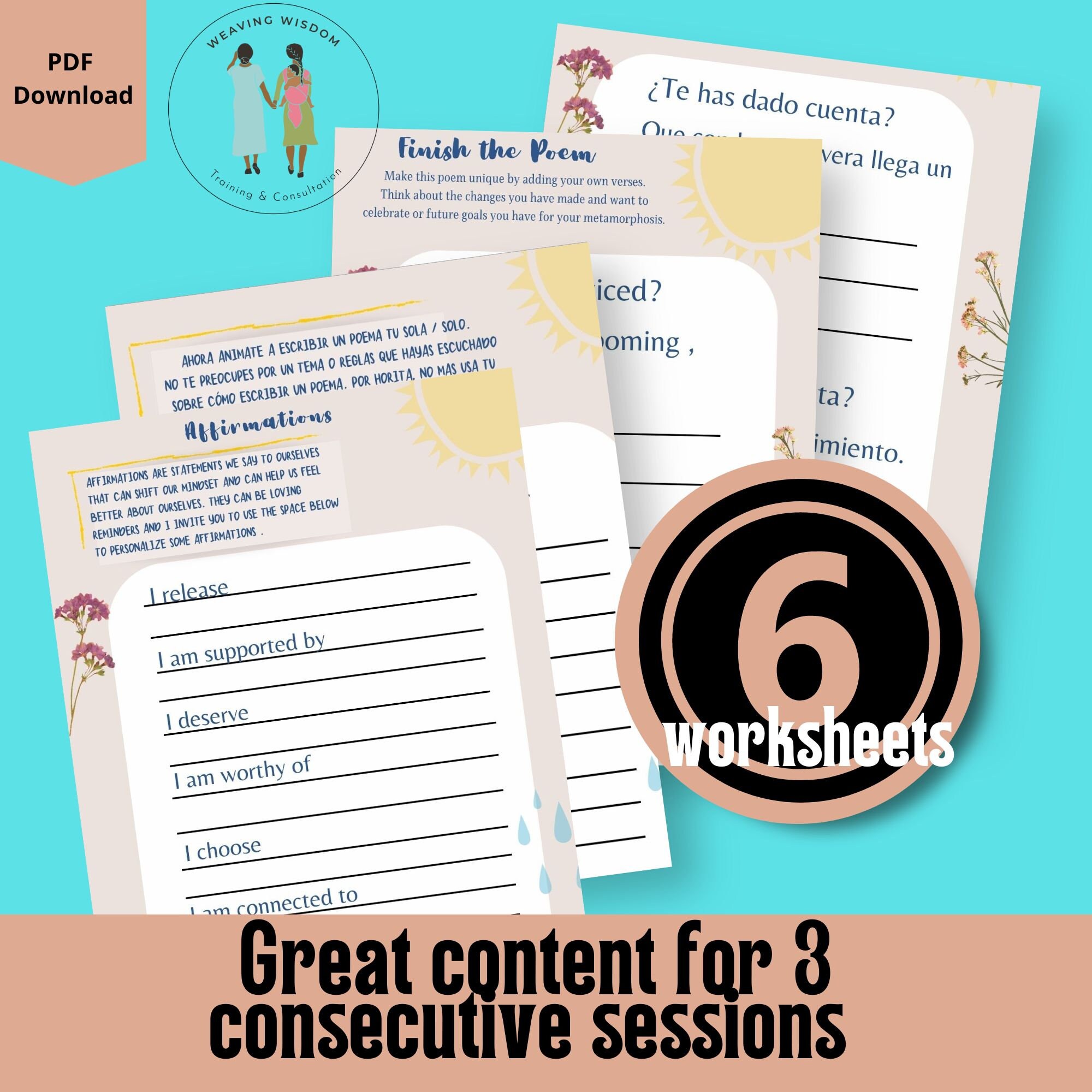 Reflection & Growth Worksheets - Bilingual - Etsy