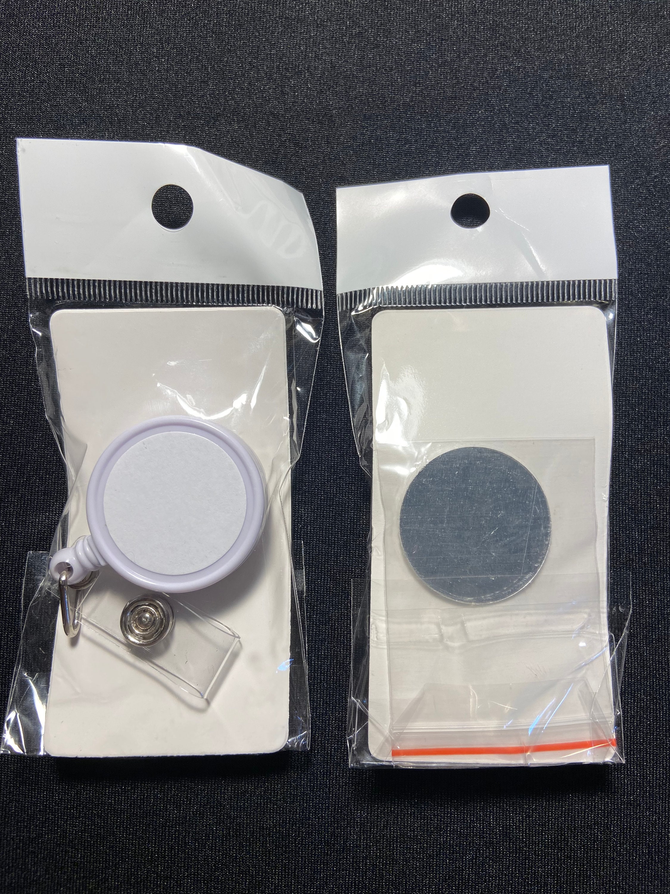 5/10/25/50 Pack Sublimation White Badge Reels Bulk, Retractable ...