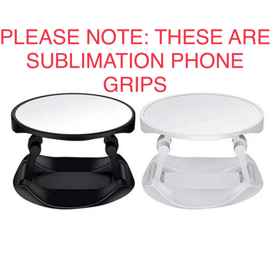 SUBLIMATION Blank Phone Grips Black/white/mix,collapsible Sublimation ...