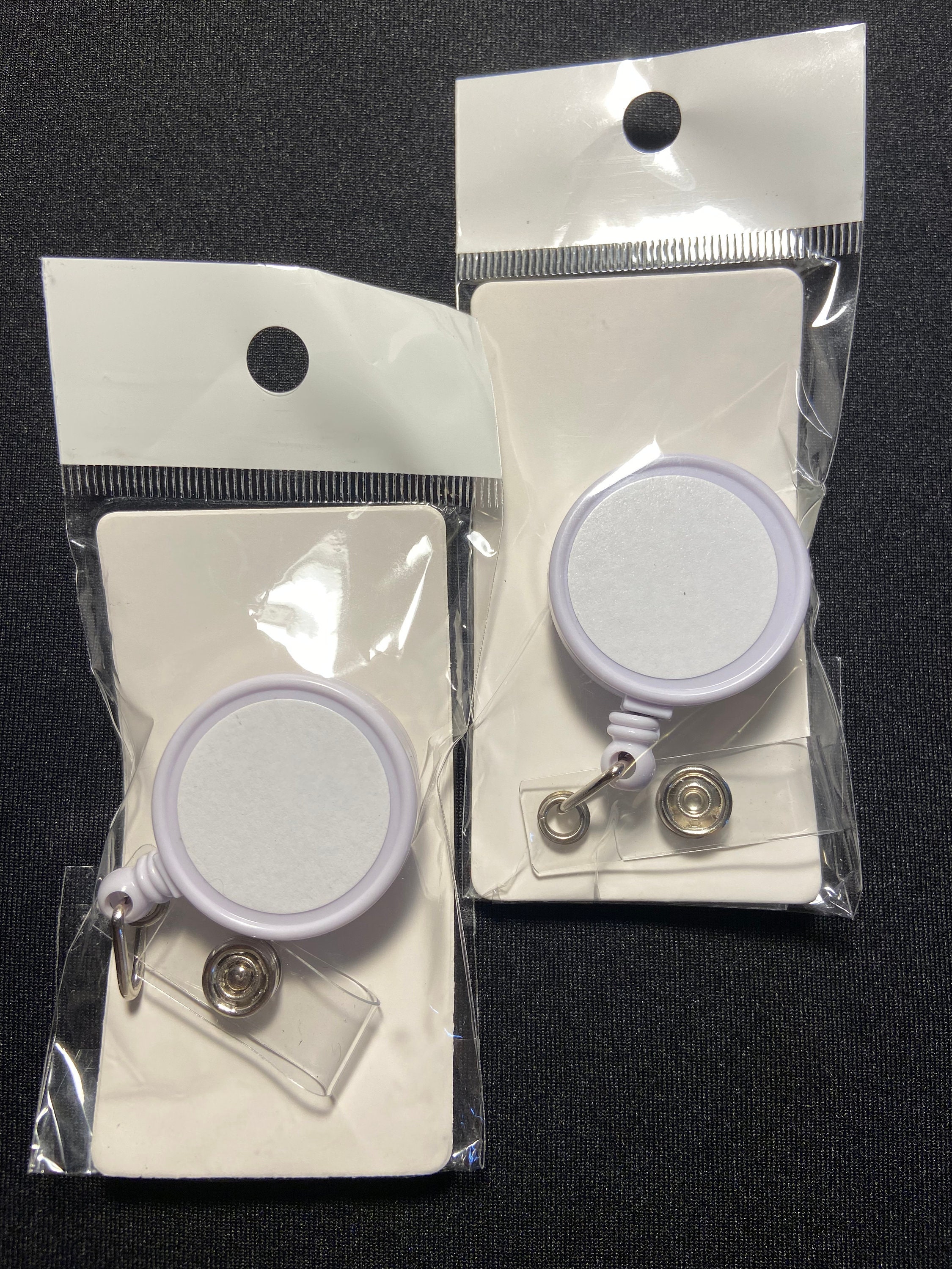 5/10/25/50 Pack Sublimation White Badge Reels Bulk, Retractable ...