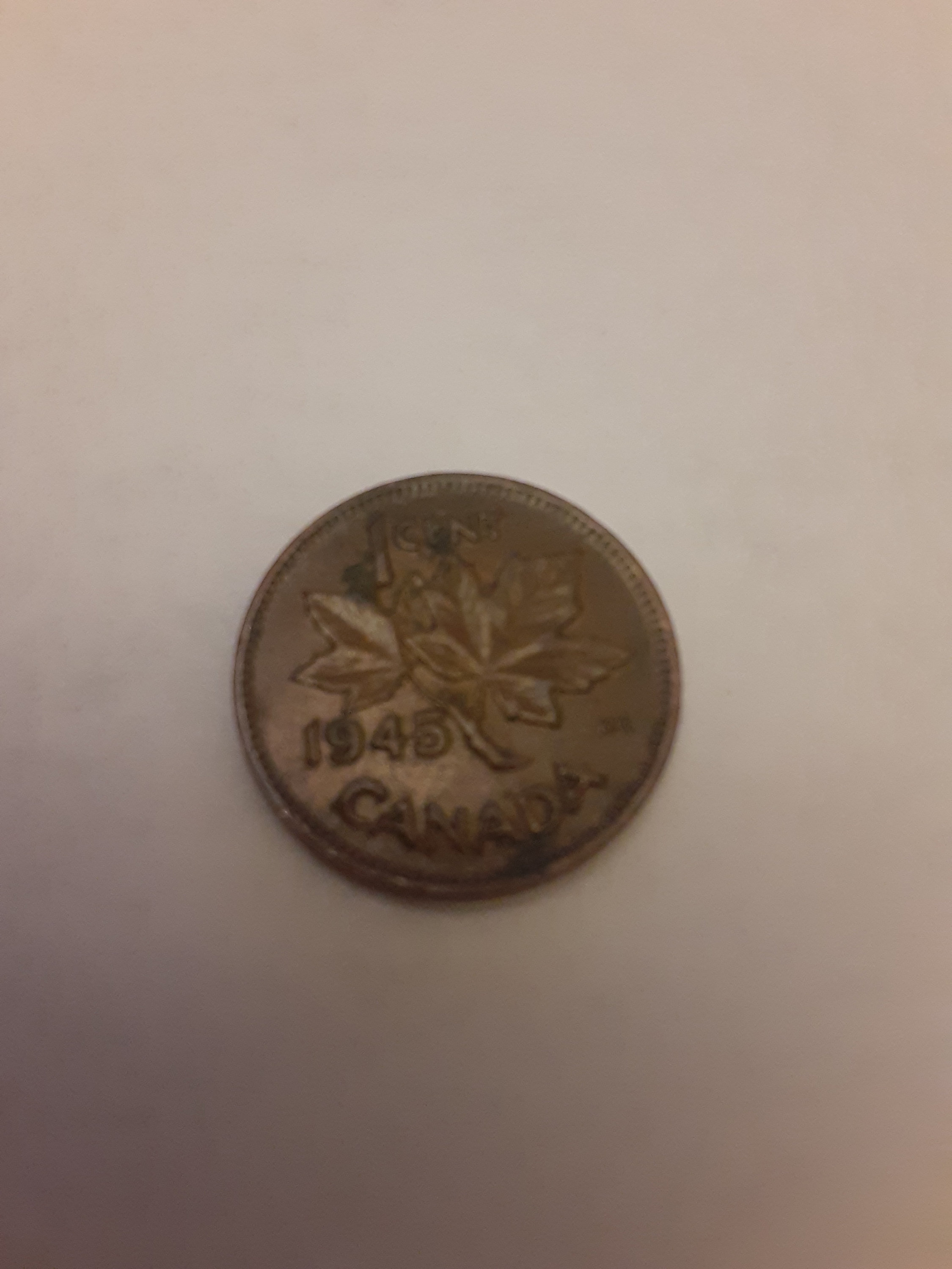 1945 Canadian One Cent Coin - Etsy