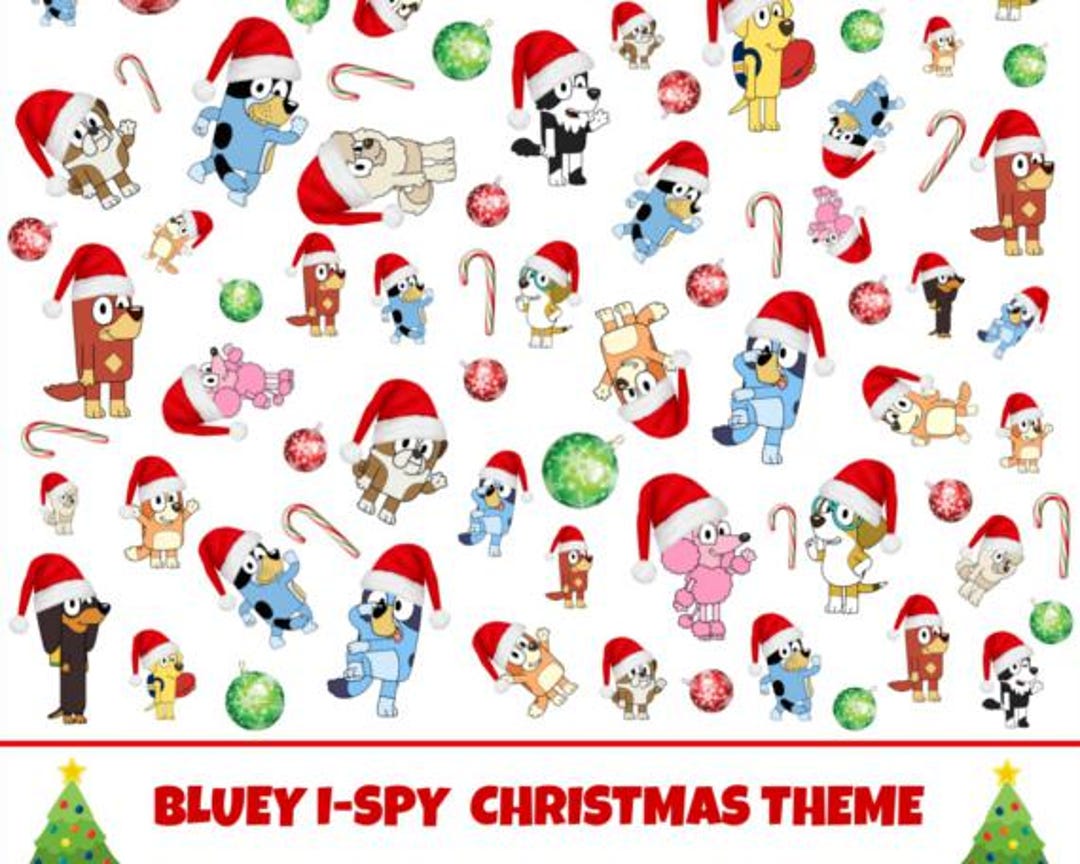 I Spy - Bluey Christmas - Etsy