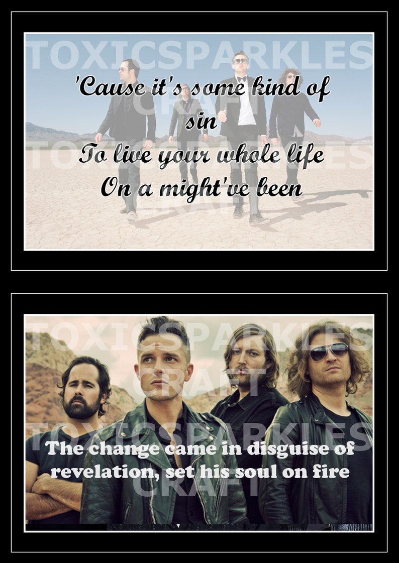 The Killers Quote Book - Etsy
