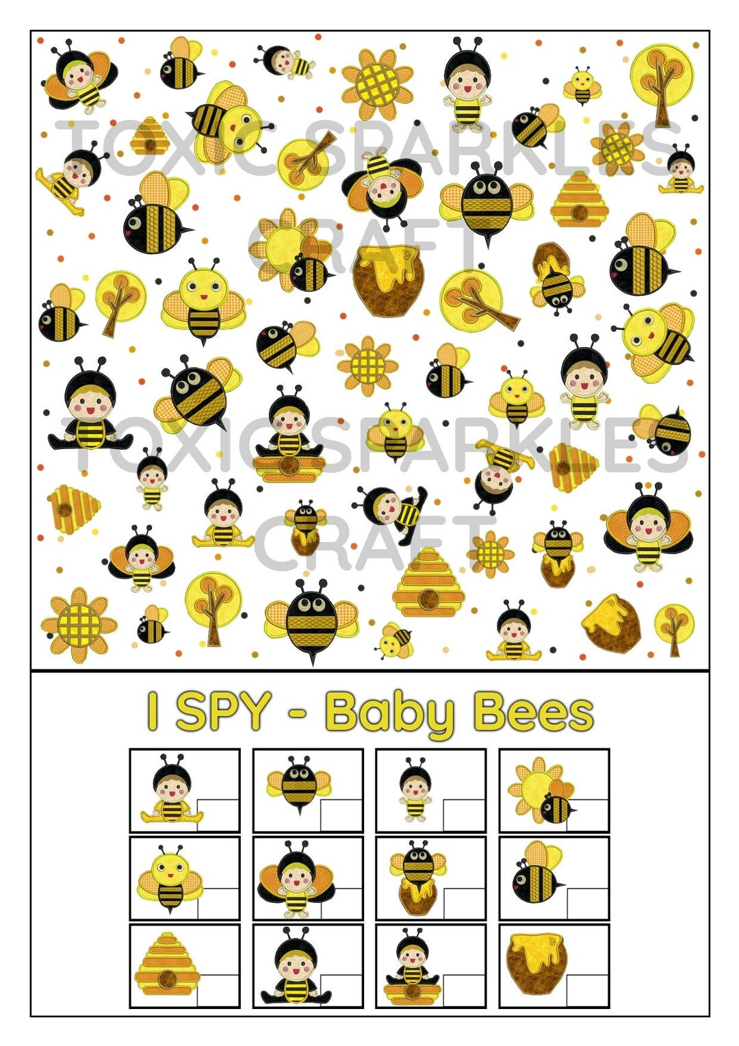 I SPY Baby Bees - Etsy