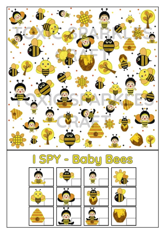 I SPY Baby Bees - Etsy