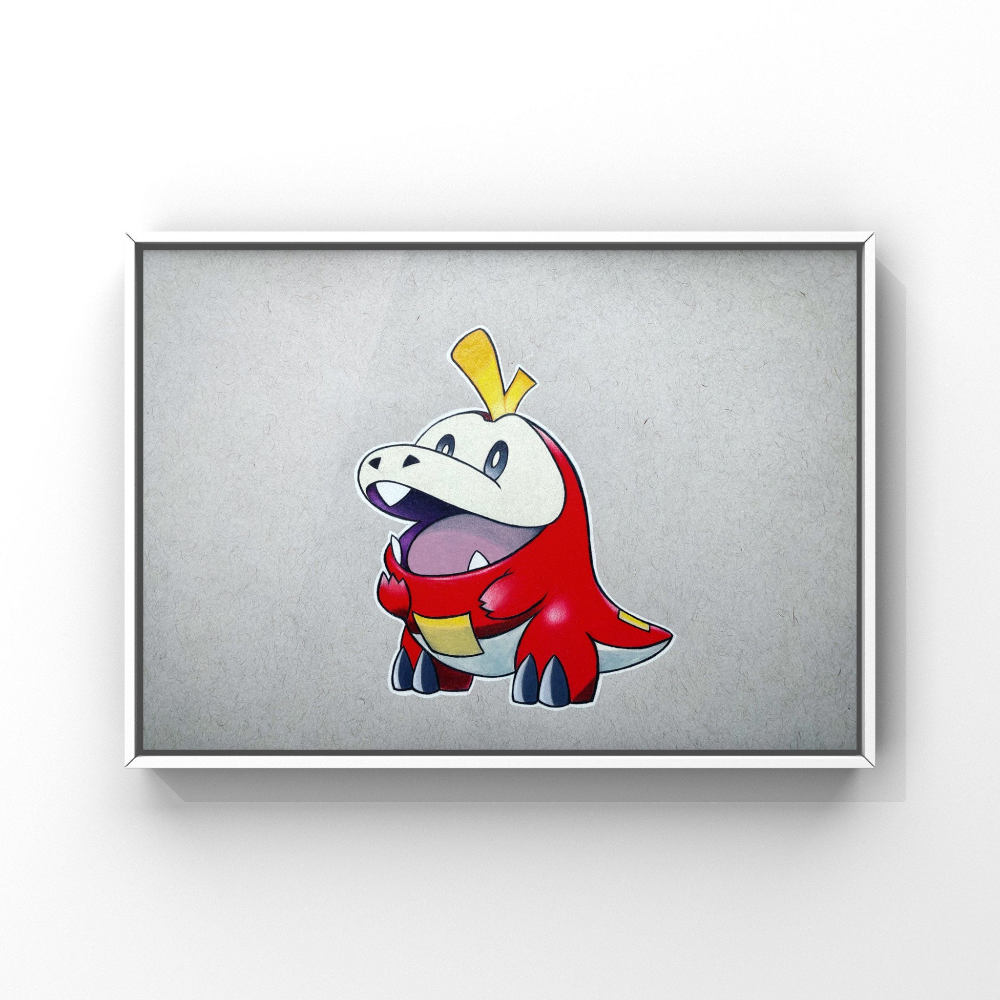 Hand Drawn Pokemon Fuecoco A5 Print | Etsy