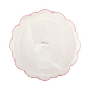 Pink Toile Paper Charger Plates | Pink Tea Party Bridal Shower, Tea ...