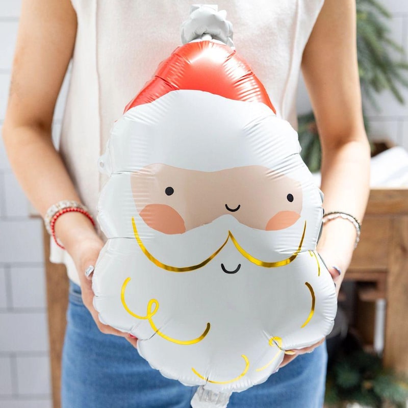 Foil Santa Balloons - Etsy