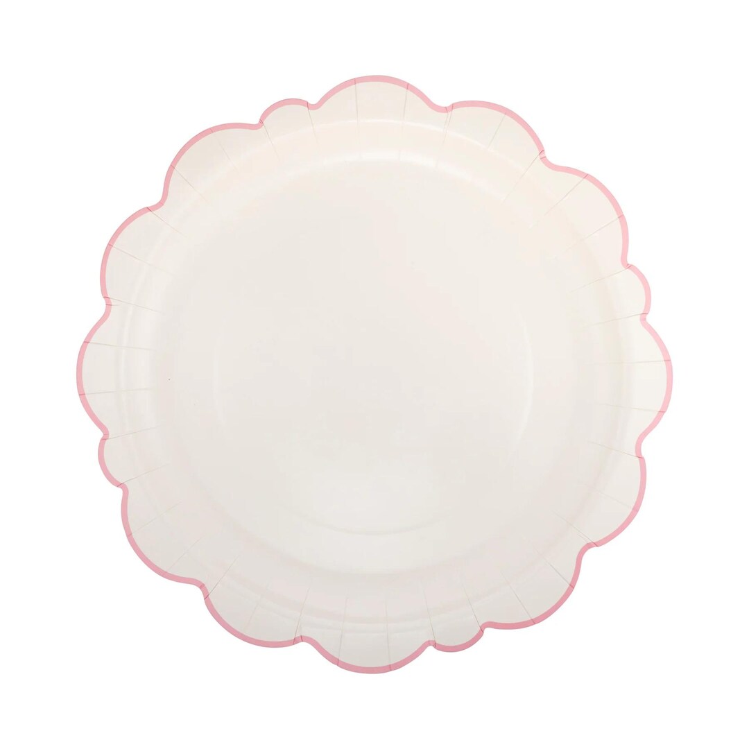 Pink Toile Paper Charger Plates | Pink Tea Party Bridal Shower, Tea ...