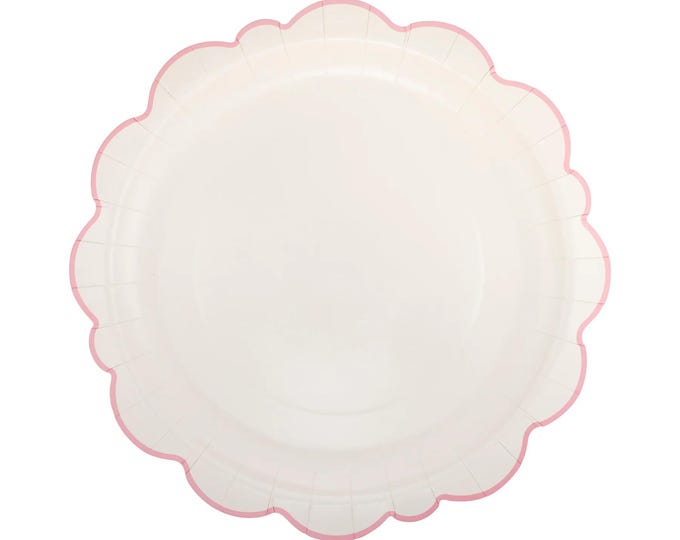 Pink Toile Paper Charger Plates | Pink Tea Party Bridal Shower, Tea ...