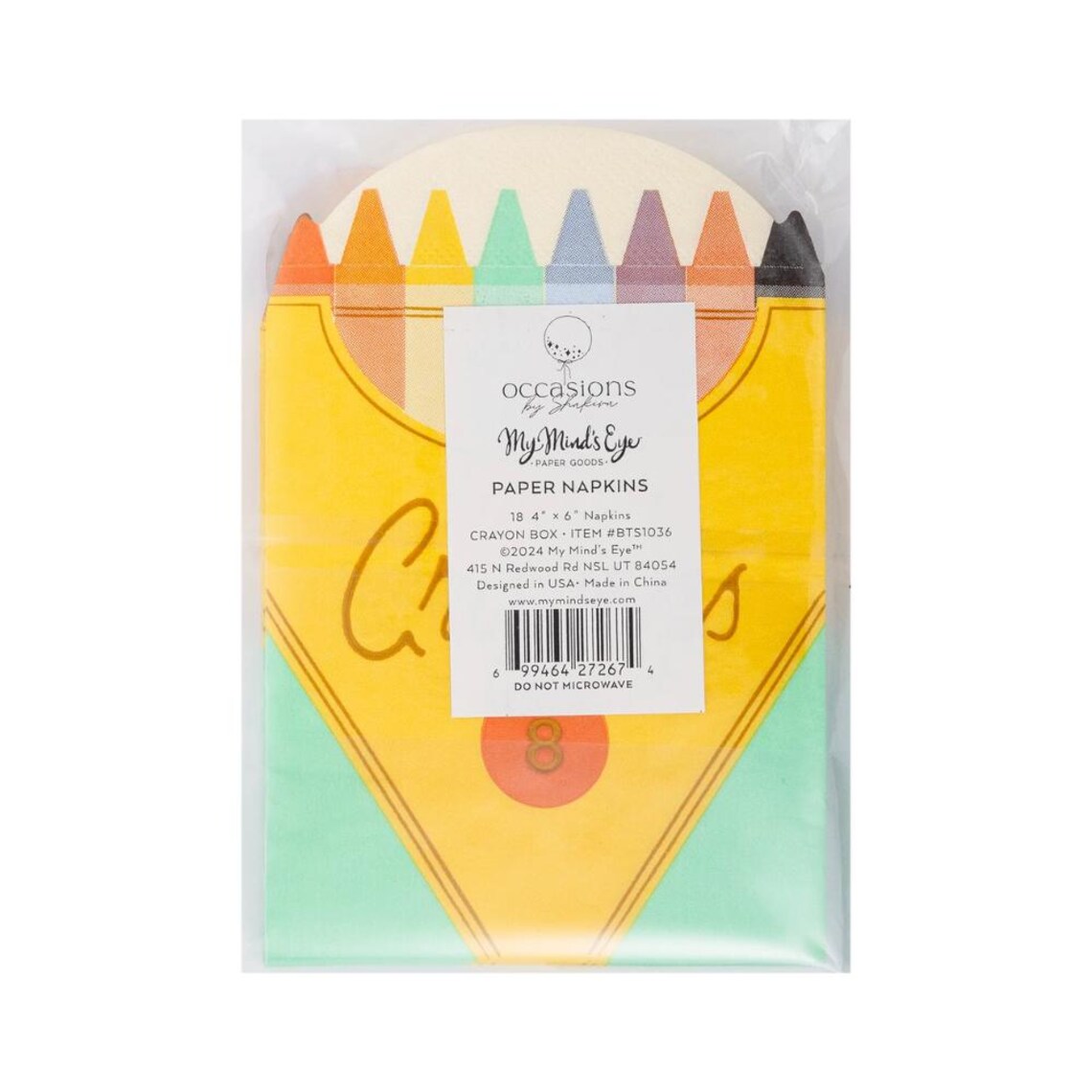 Back to School Crayon Box Napkins, 18ct | Back to School Party Supplies ...