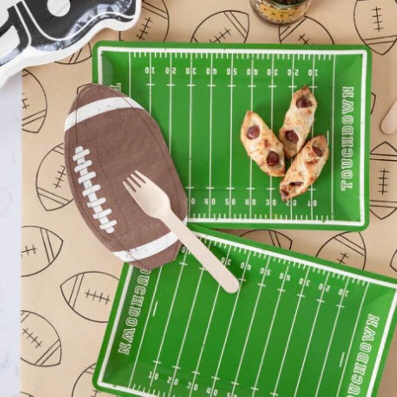 Football Shaped Paper Napkins (set of 24) – Tailgate Party Decor - Etsy