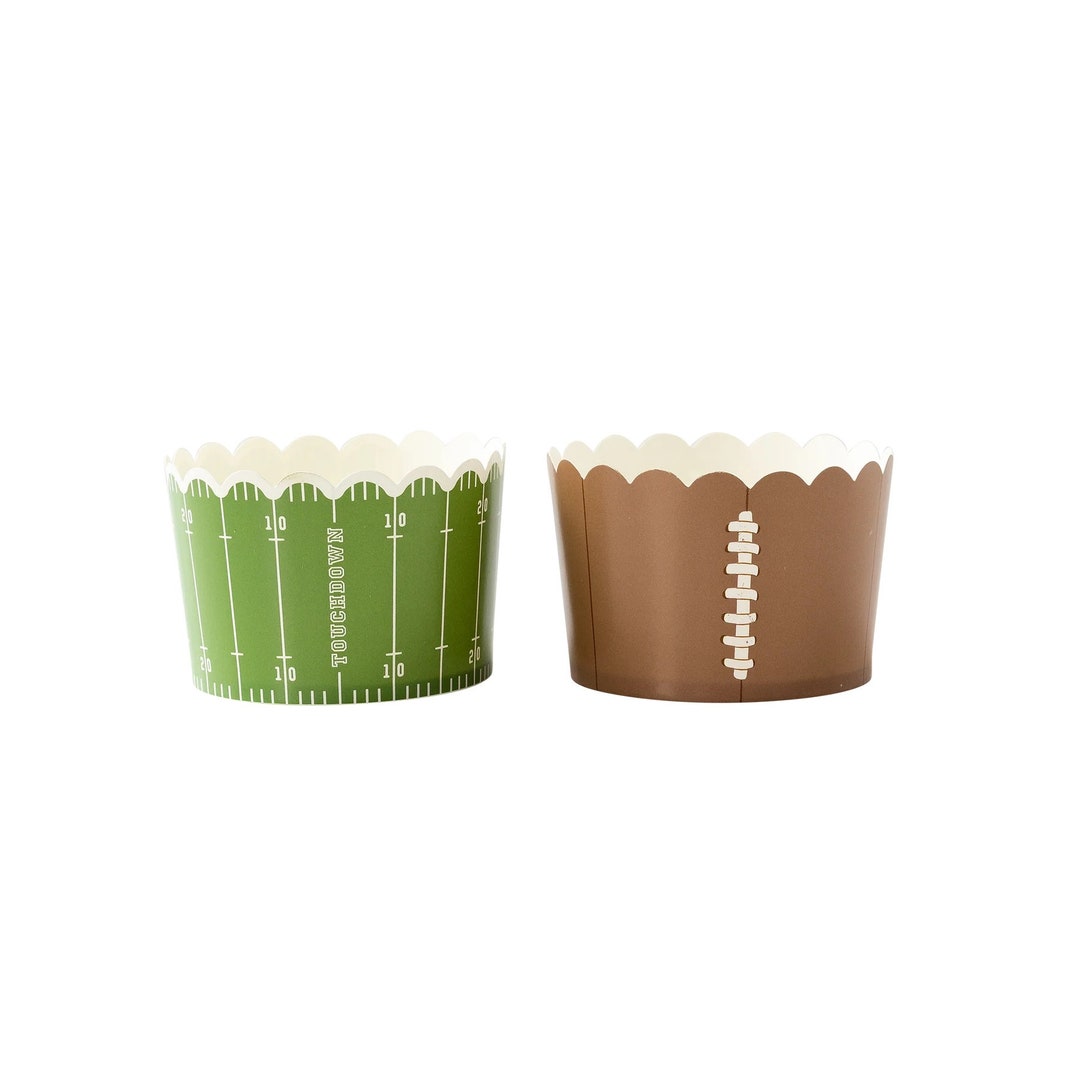 Football Snack Cups - Game Day Party Baking Cups (set of 40) - Etsy