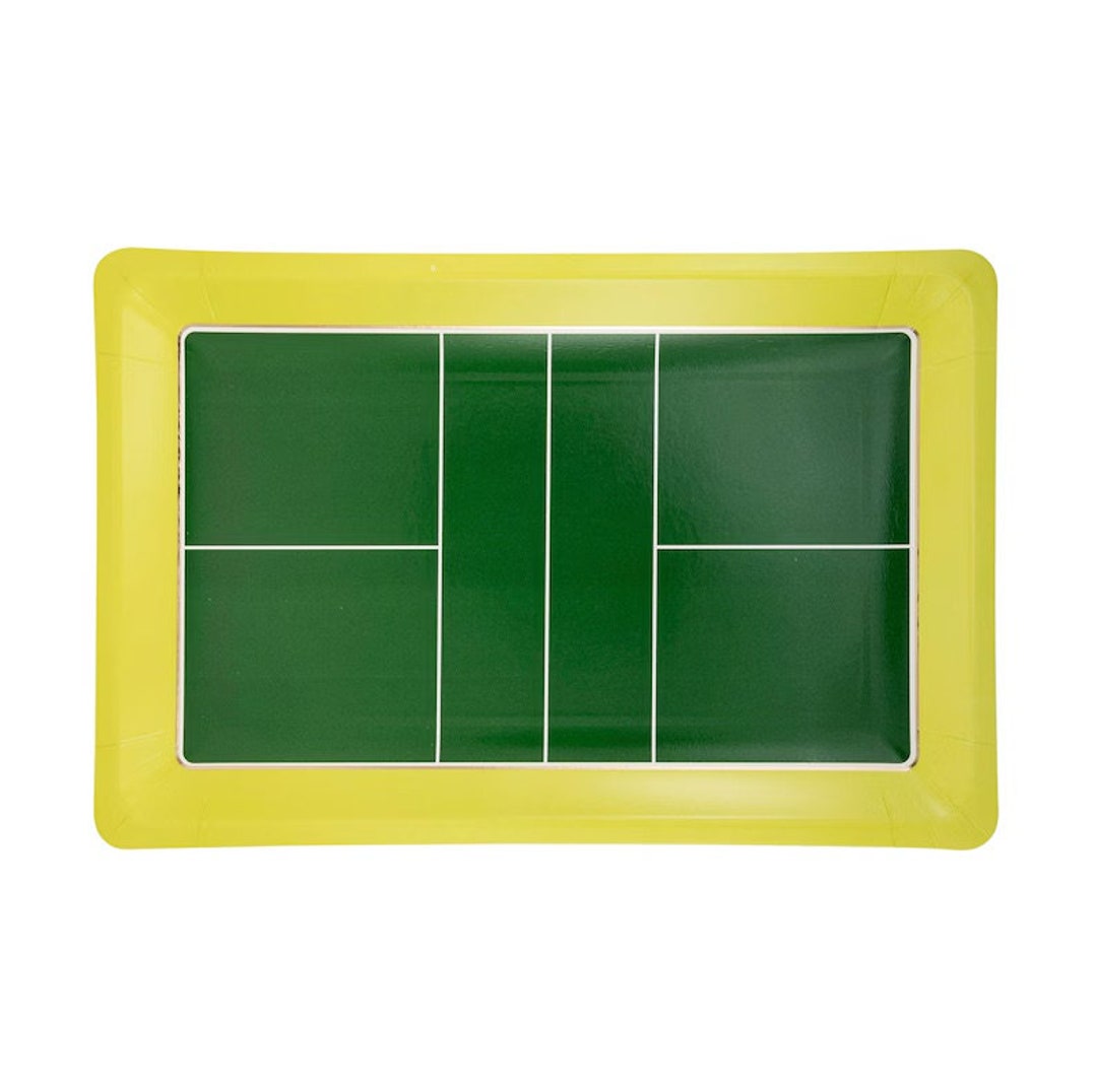 Pickleball Court Plates Set of 8 - Pickleball Bachelorette, Pickleball ...