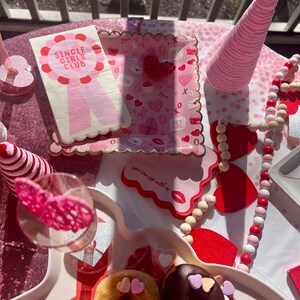 Valentine Day Plates Square Heart and Kisses Plate, Valentine Plates ...