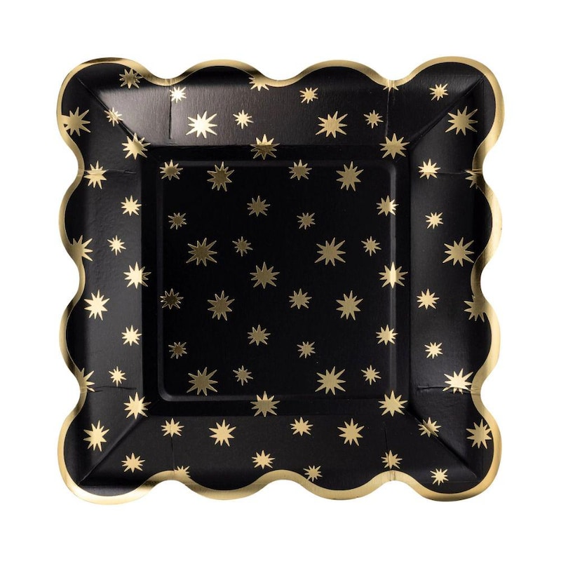 Black Gold Nye Tableware - Etsy
