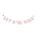 Let's Go Girls Bachelorette Banner: Pink Fringe, Disco Cowgirl Party - Etsy